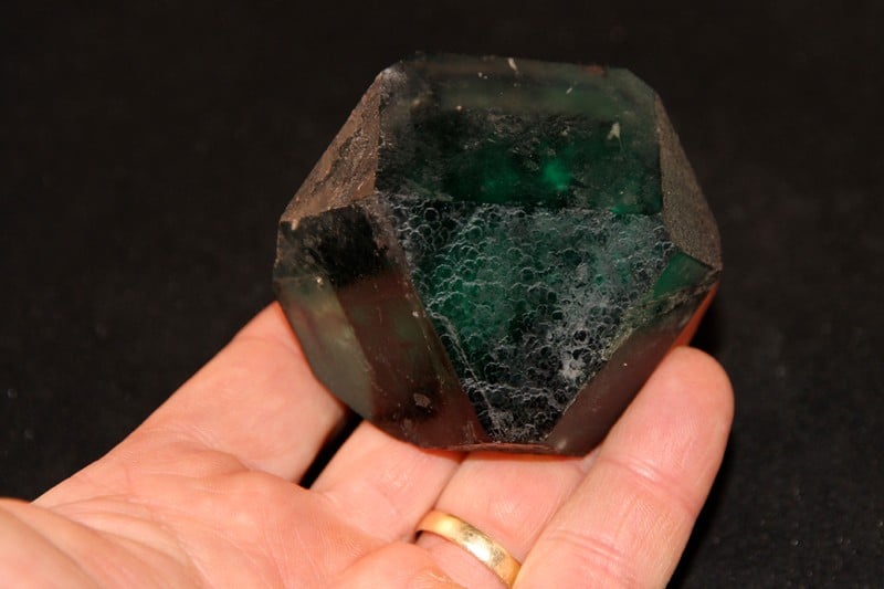 Fluorite "alien eye", Alien Eye Pocket, Erongo, Namibie.