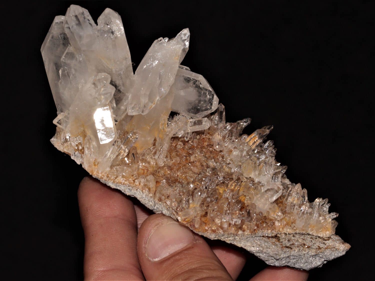 Cristaux de quartz provenant du plateau Matheysin à la Mure en Isère