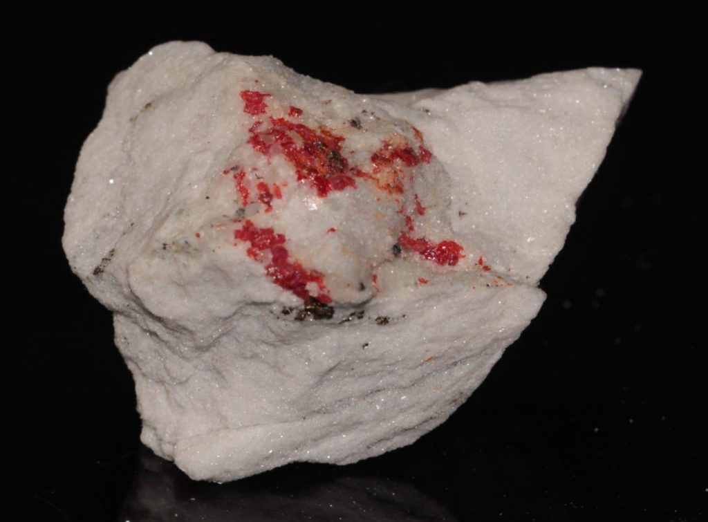 Hatchite, wallisite et réalgar, carrière de Lengenbach (Binn), Wallis ...