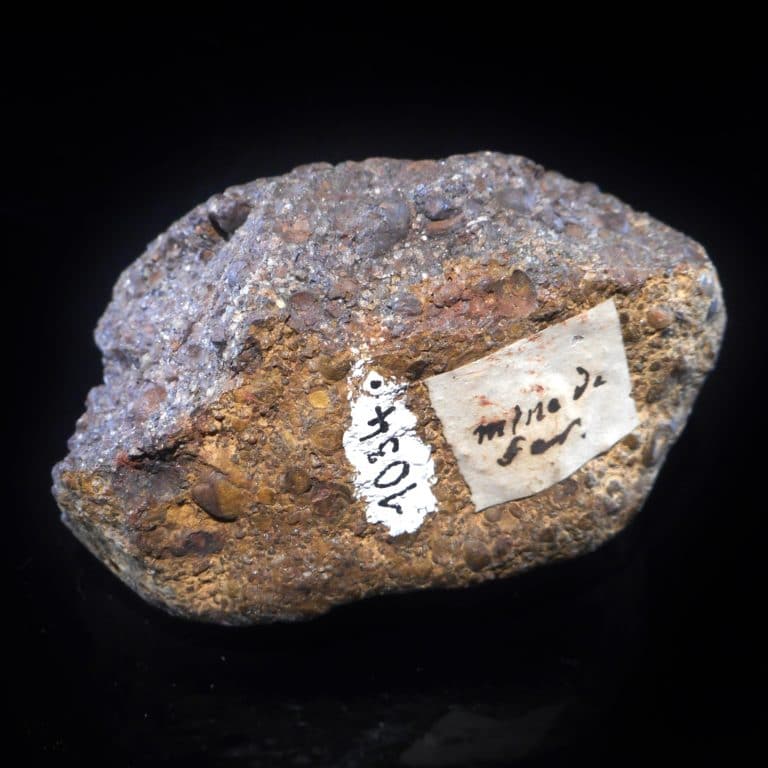 Minette (minerai de fer) d'Hayange, Moselle, Lorraine, France.