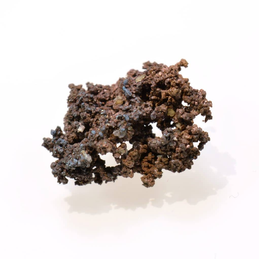 Cuivre natif, mine du Burc, Le Burg, Tarn, Occitanie, France.