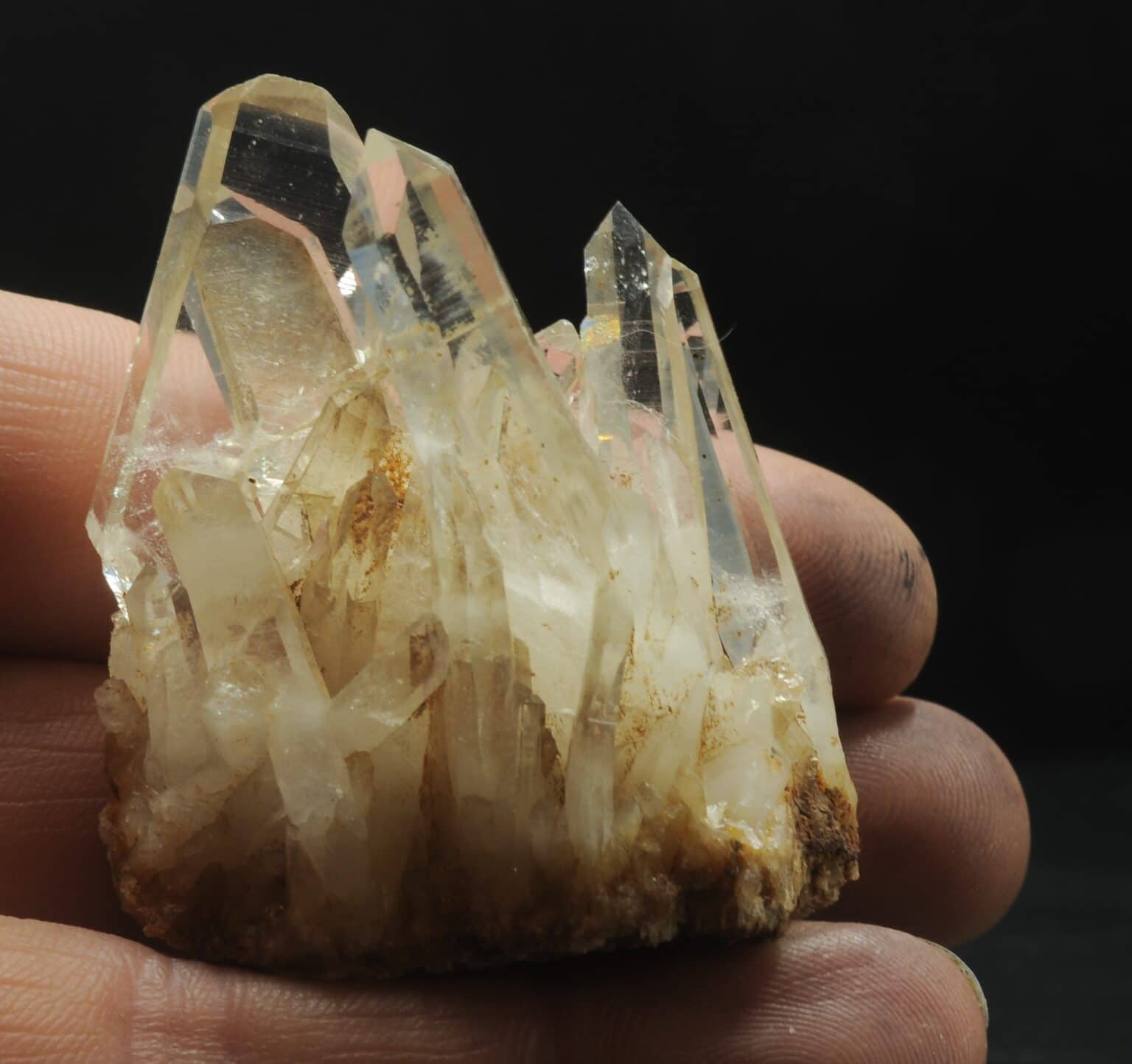 Quartz en macle de la Gardette, Mine des Halles, Vaulnaveys, Isère.