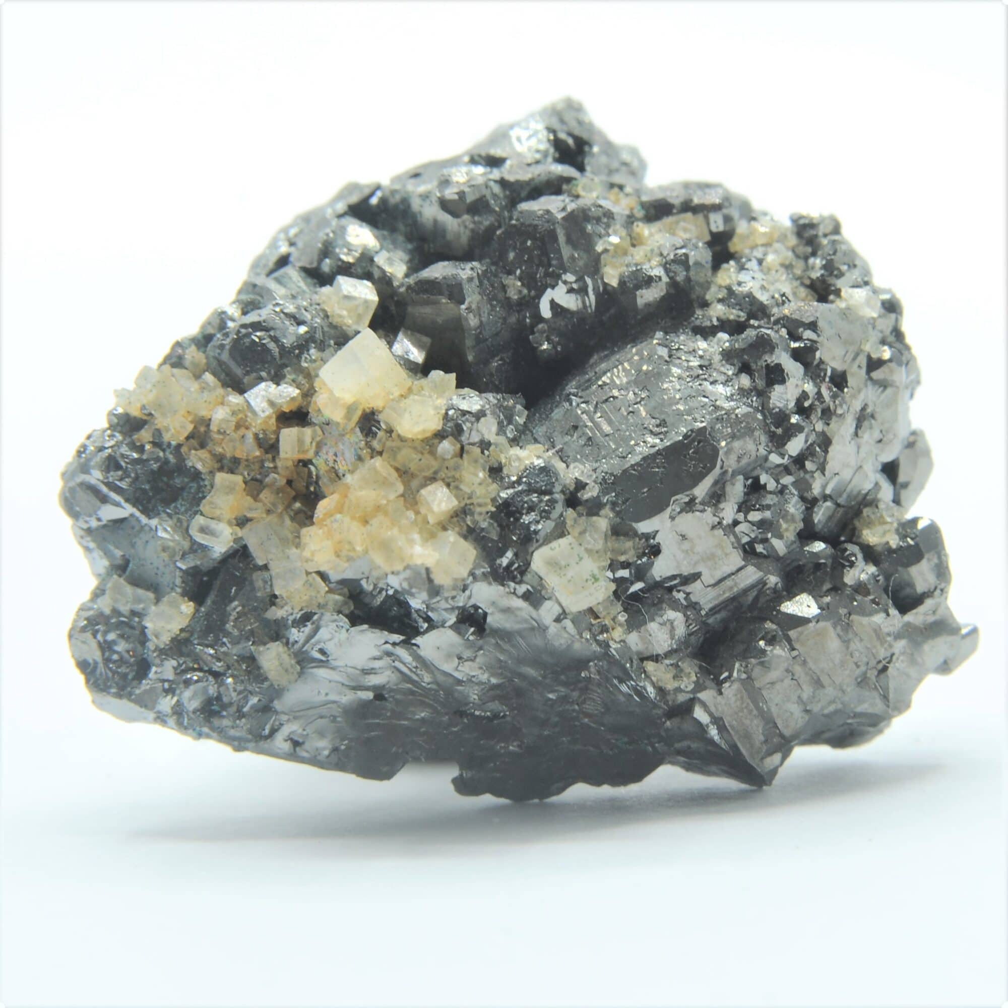 Tétraédrite et Dolomite, Mine de Saint-Pierre-de-Mésage, Isère.
