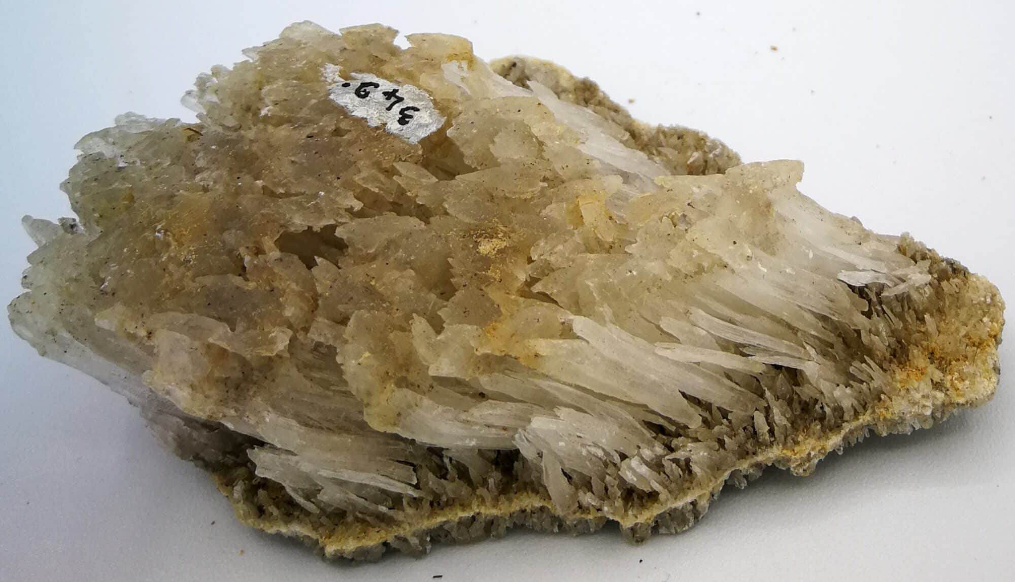 Gypse fibreux, Corent, Puy-de-Dôme, Auvergne.