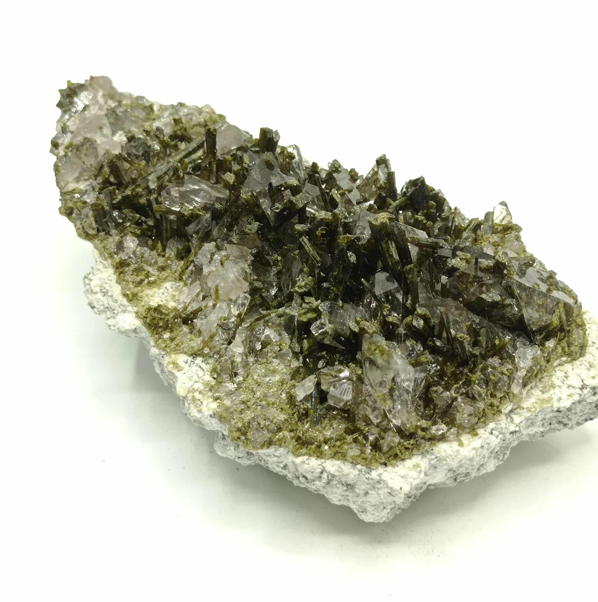 Épidote et Quartz, Tête de la Toura, Les Deux Alpes, Oisans, Isère.